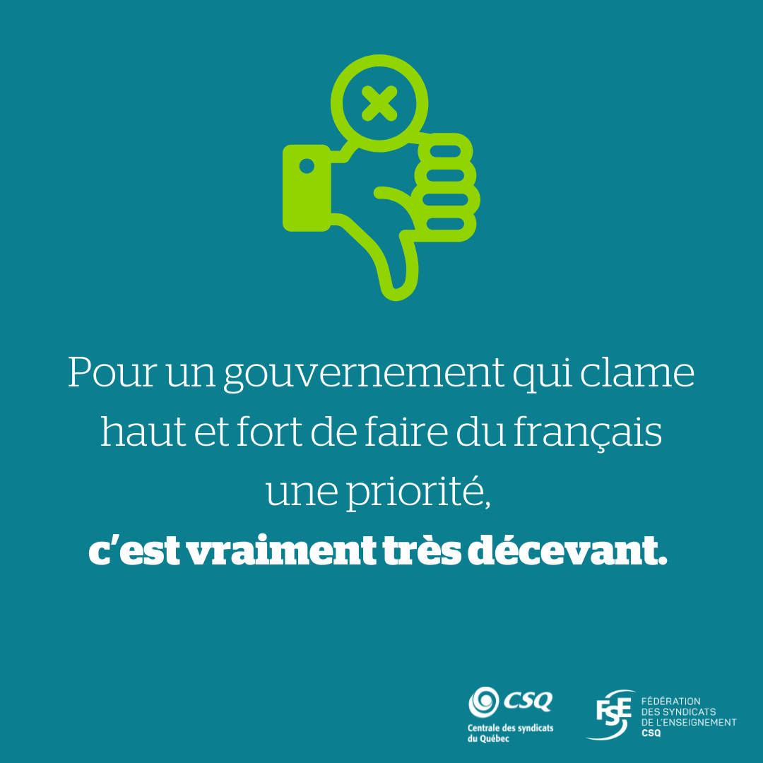 Francisation | Fédération des syndicats de l'enseignement (FSE-CSQ)